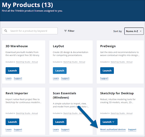 Deauthorizing Devices in the Admin Console | SketchUp Help