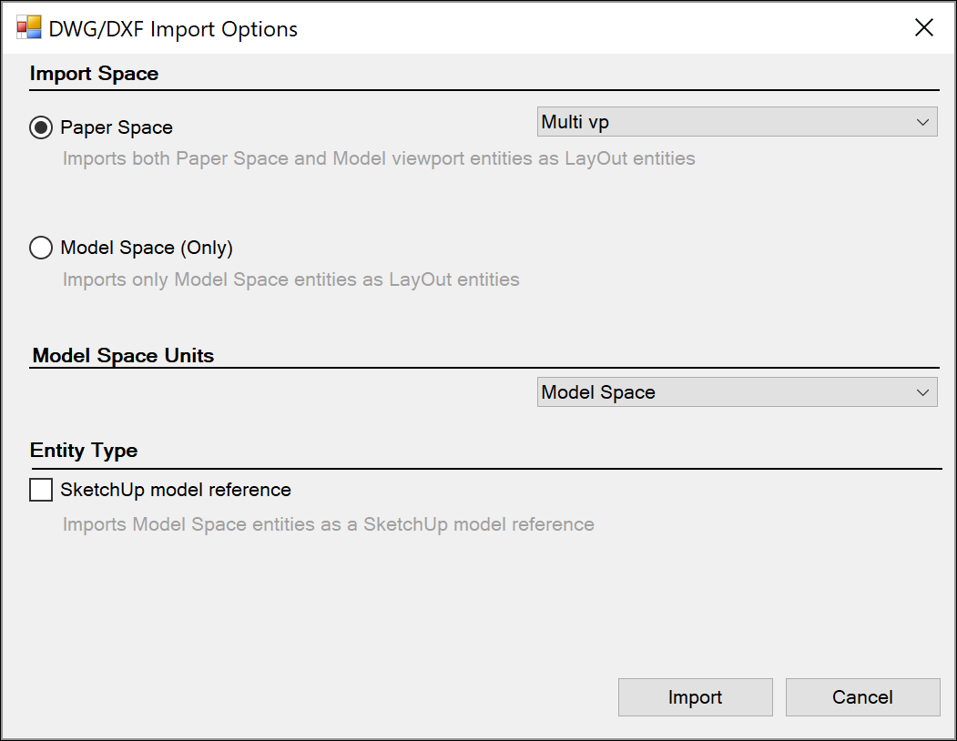 Import An Autocad File Into Sketchup Socloxa