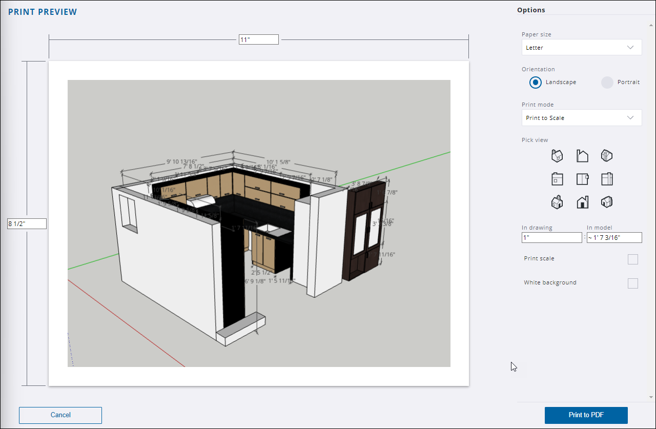 Print To Scale SketchUp Help